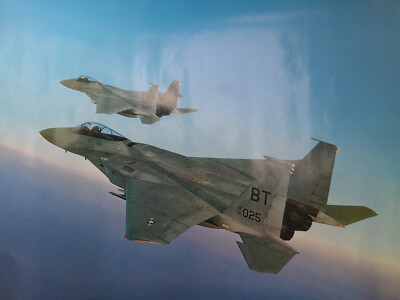 PLAISTOW PICTORIAL #C9 F-15 EAGLE 6TH TACTICAL FIGHTER WING POSTER 25 ...
