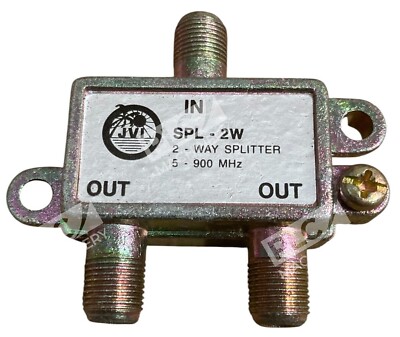 JVI 5-900MHz 2 Way Coax Cable Splitter SPL-2W | eBay
