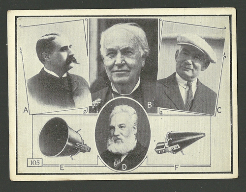 Thomas Edison Charles Brush Alexander Graham Bell Lee De Forrest 1926 ...
