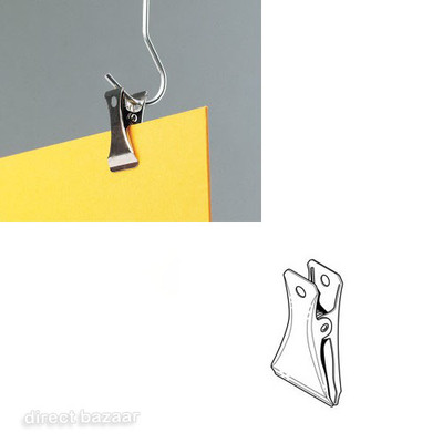 10 x Metal Spring Hanging Clips, for Posters & Signs, Hangers | eBay UK