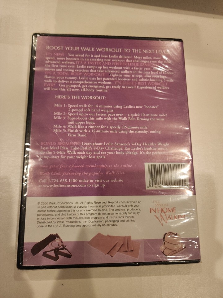 Leslie Sansone In-Home Walking 5 Mile Walk DVD - DVD - GOOD | eBay