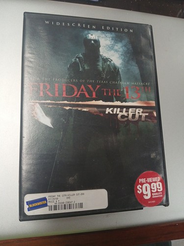Friday The 13th Killer Cut (DVD, Blockbuster Clam Shell, 2009 ...