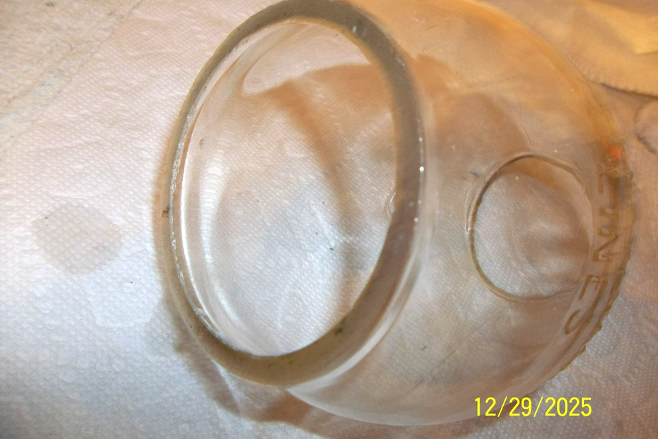 RAILROAD LANTERN CLEAR GLOBE - CAST- PENNSYLVANIA LINES - EXTENDED BASE ...