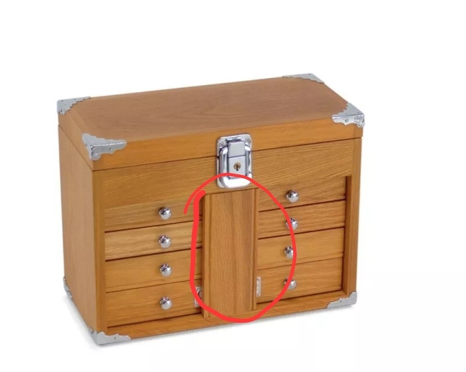 Gerstner International 7 Drawer Oak Mini Chest Tools Jewelry Hobby ...