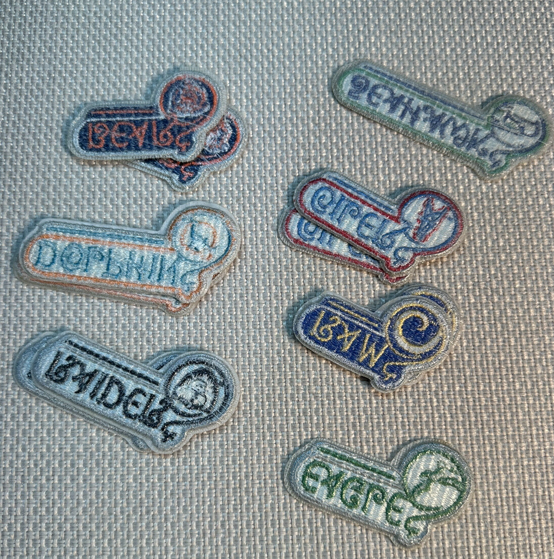 Vintage NFL Iron-on Patches Dolphins Eagles Raiders Bears Rams Oilers ...