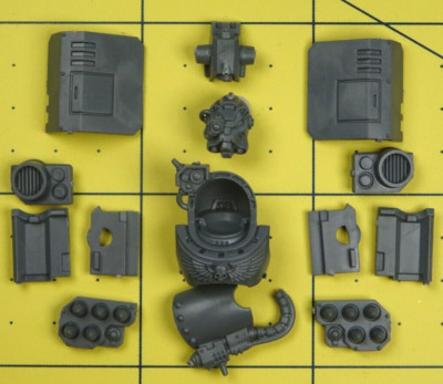 Warhammer 40K Space Marines Terminator Squad Cyclone Launcher Parts ...