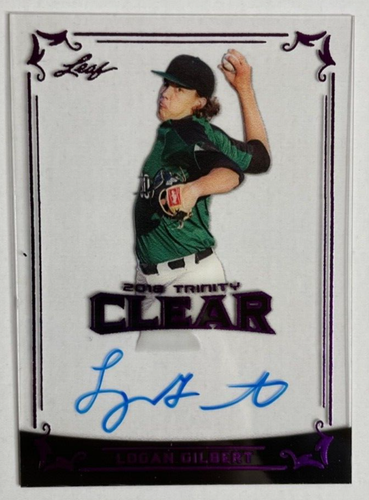 Logan Gilbert 2018 Leaf Trinity Clear RC ROOKIE AUTO AUTOGRAPH Seattle ...