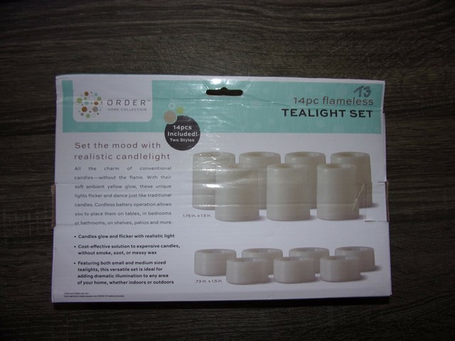 MerchSource LLC Order Home Collection 14-piece LED Tealight Candle Set ...