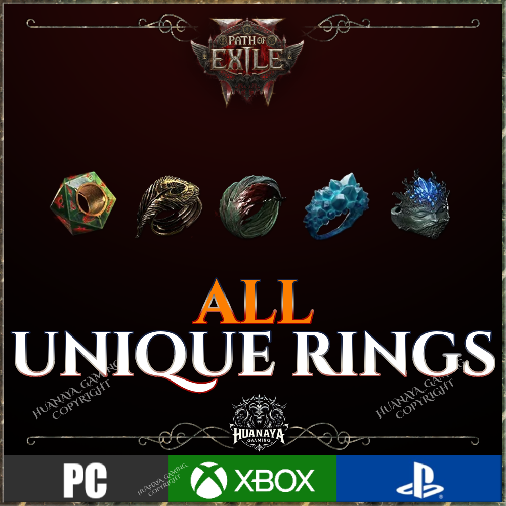 PATH OF EXILE 2 💎UNIQUE RINGS💎 POE2 EARLY ACCES STANDARD 💎ITEM EA PC ...