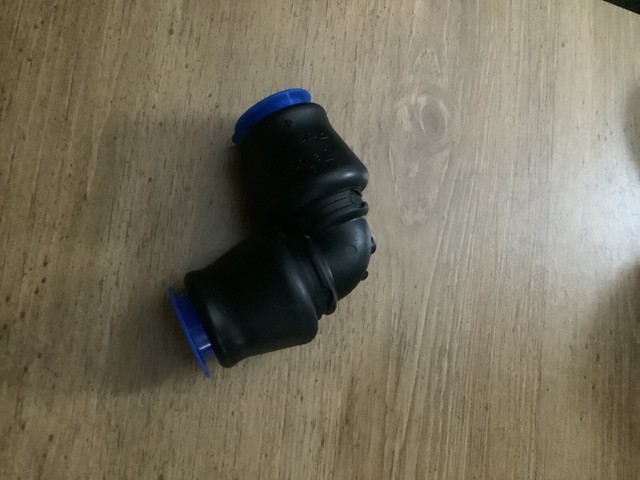 TALBOT Push-Fit 20mm Bend Elbow 90° L Shape MDPE Blue Water Poly Pipe ...