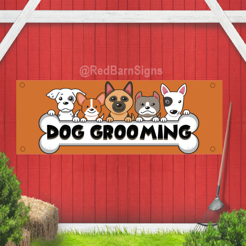 Dog Grooming Indoor Outdoor Vinyl Banner Sign | eBay