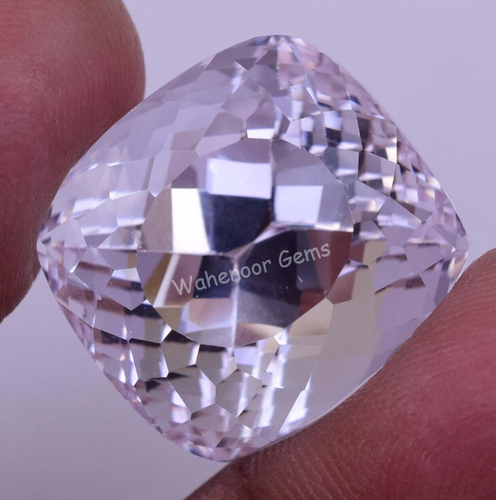 Flawless 58.80 Ct Natural Pink Morganite Cushion Certified Loose ...