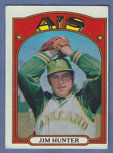 1972 Topps Baseball #330 Jim Hunter Card A's VG HOF | eBay