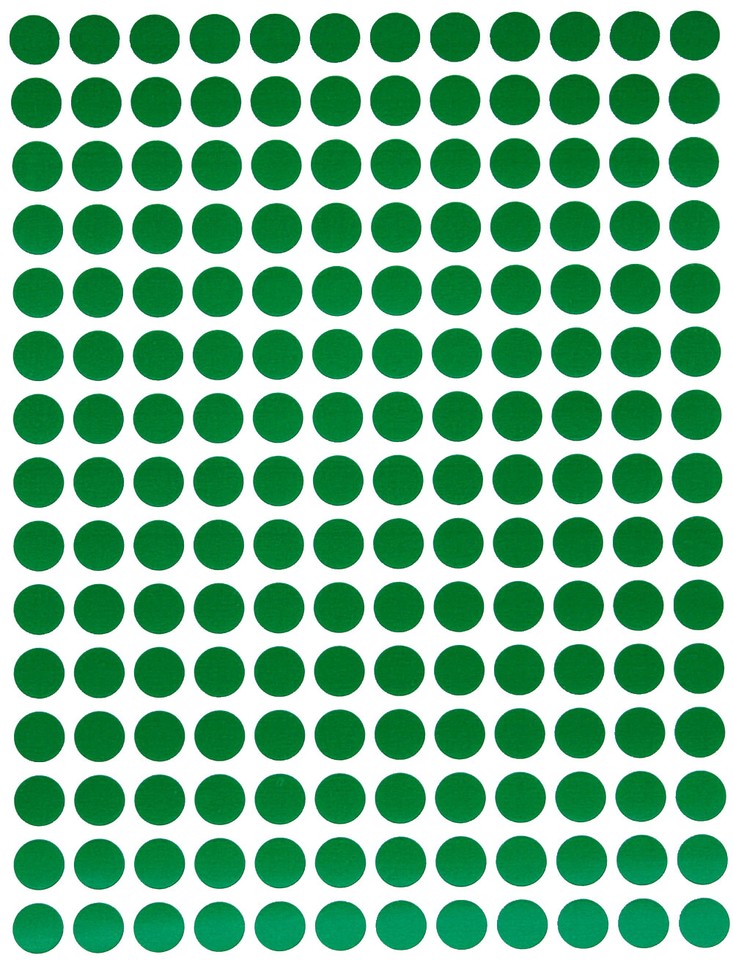 Royal Green Dot Stickers ~1/4 Inch 8 mm Circular Small Round Color ...