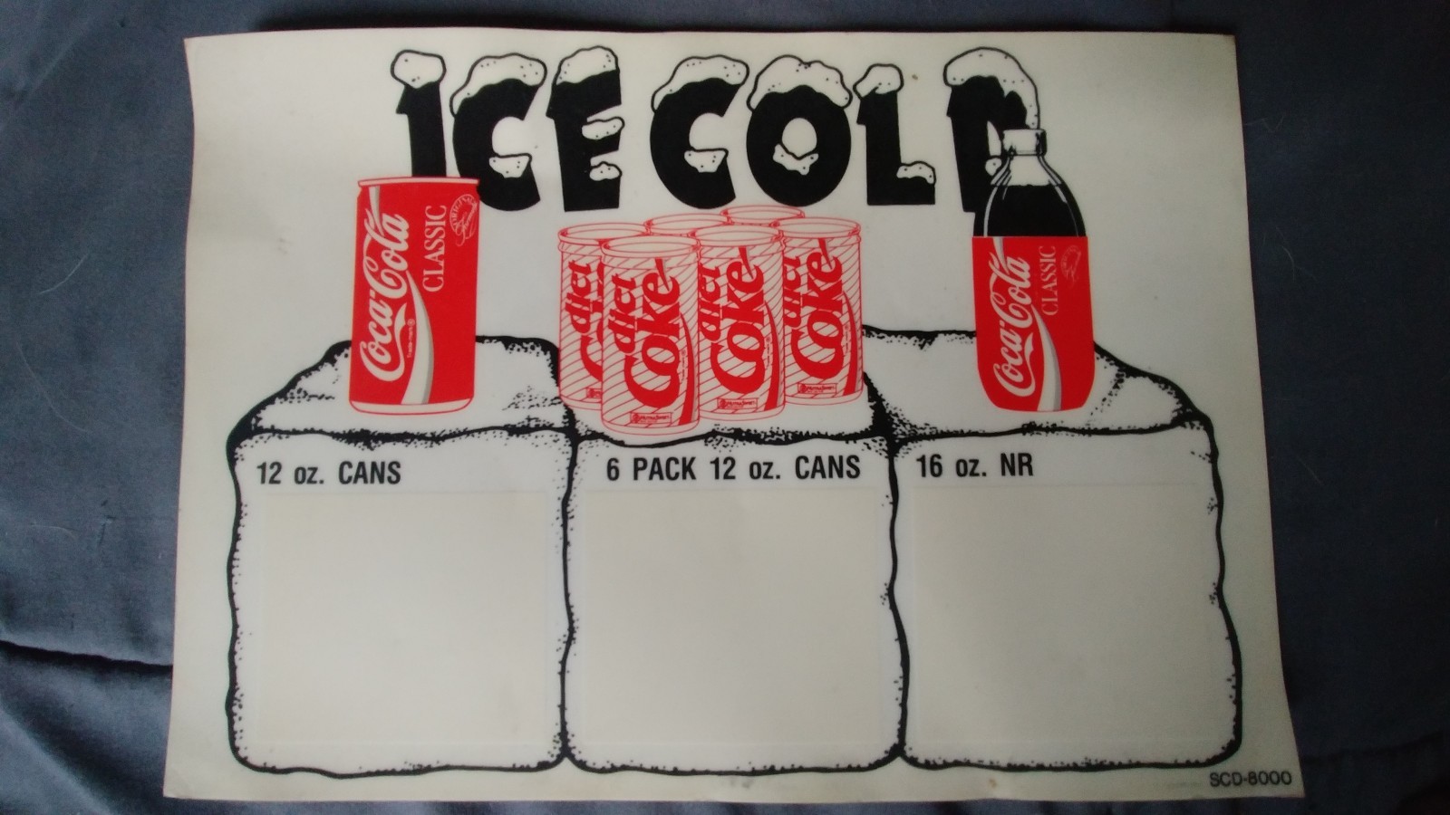 Vintage Ice Cold Coca Cola Advertisement Classic Diet Coke Soda Pop Ad ...