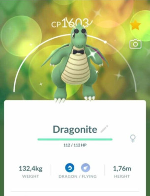 Pokémon Go - Shiny Dragonite Fashionable Costume - Trade Registered | eBay