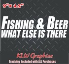 Fishing & Beer Vinyl Decal Sticker Funny Car Turbo Diesel Truck 6.6L ...