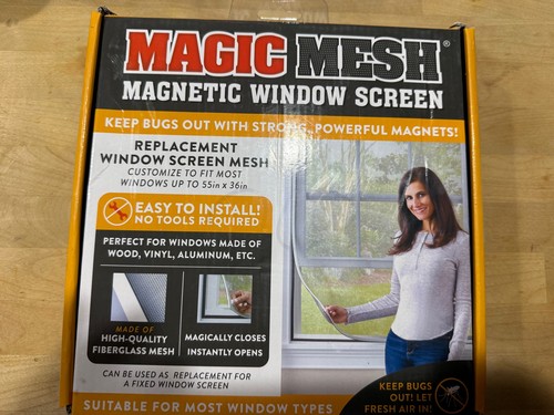 Magic Mesh Magnetic Window Screen Customize To Fit Most Windows Up To ...