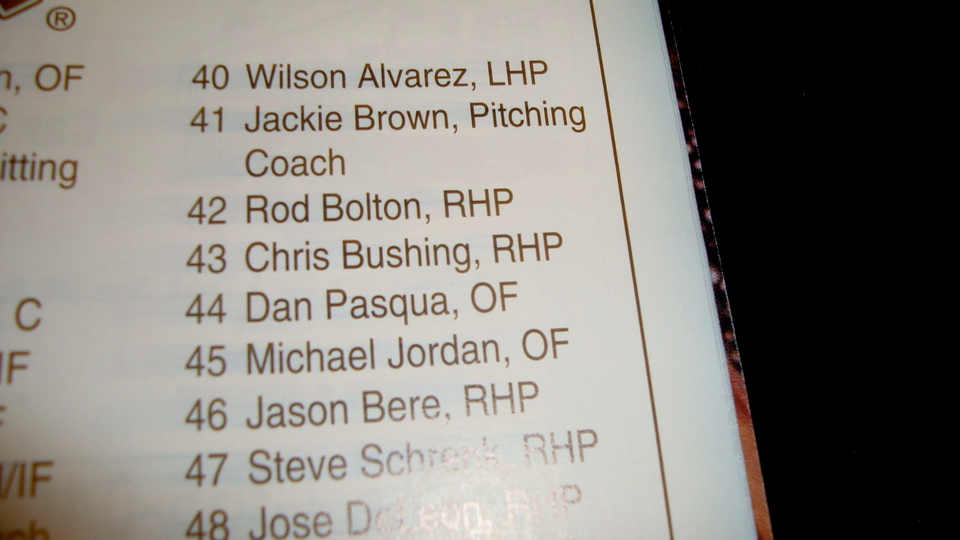 1994 Chicago White Sox Spring Training Program - MICHAEL JORDAN, RAINES ...