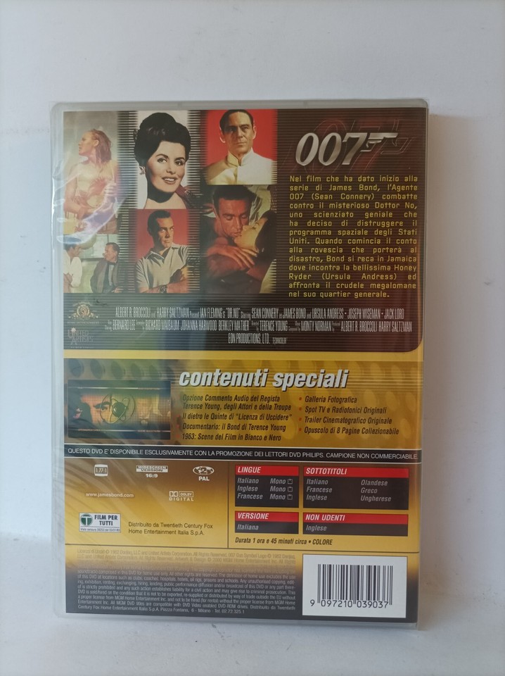 Licence To Kill 007 Avec Sean Connery DVD | eBay