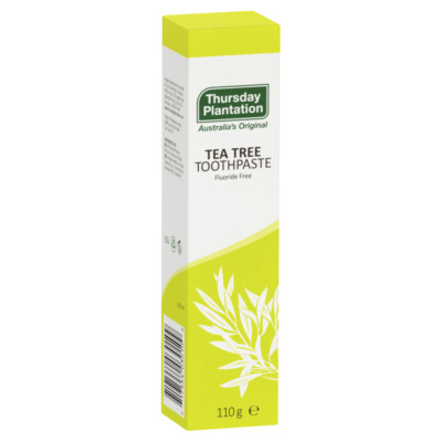 Thursday Plantation Tea Tree Toothpaste 110g Fluoride Free Healthy ...