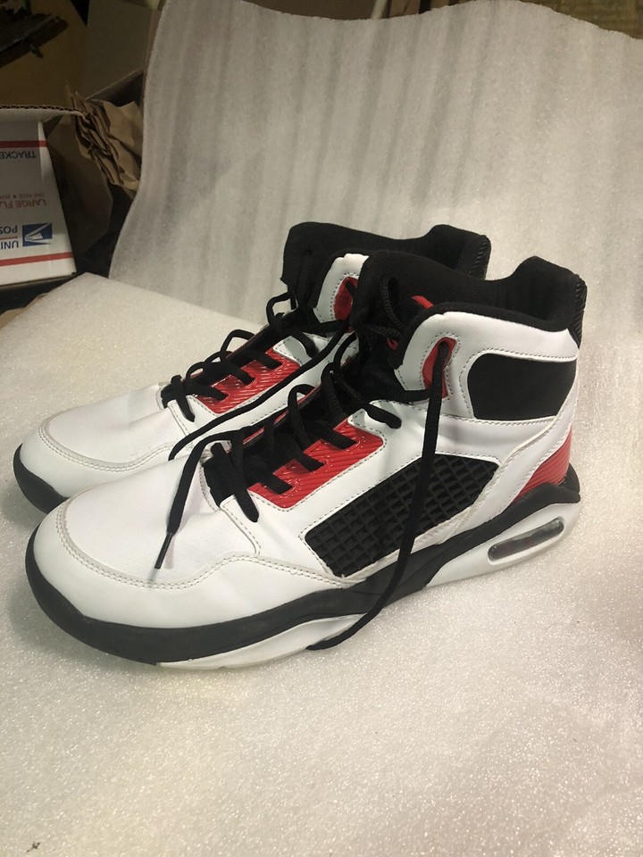 Shaq Bankshot Basketball Shoes White Red Black Men’s Sz 11 Shaquille O ...