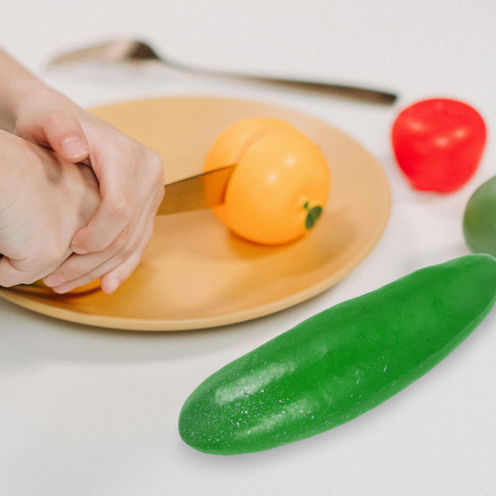 Artificial Green Cucumber Vegetables Props Decors Watermelon | eBay