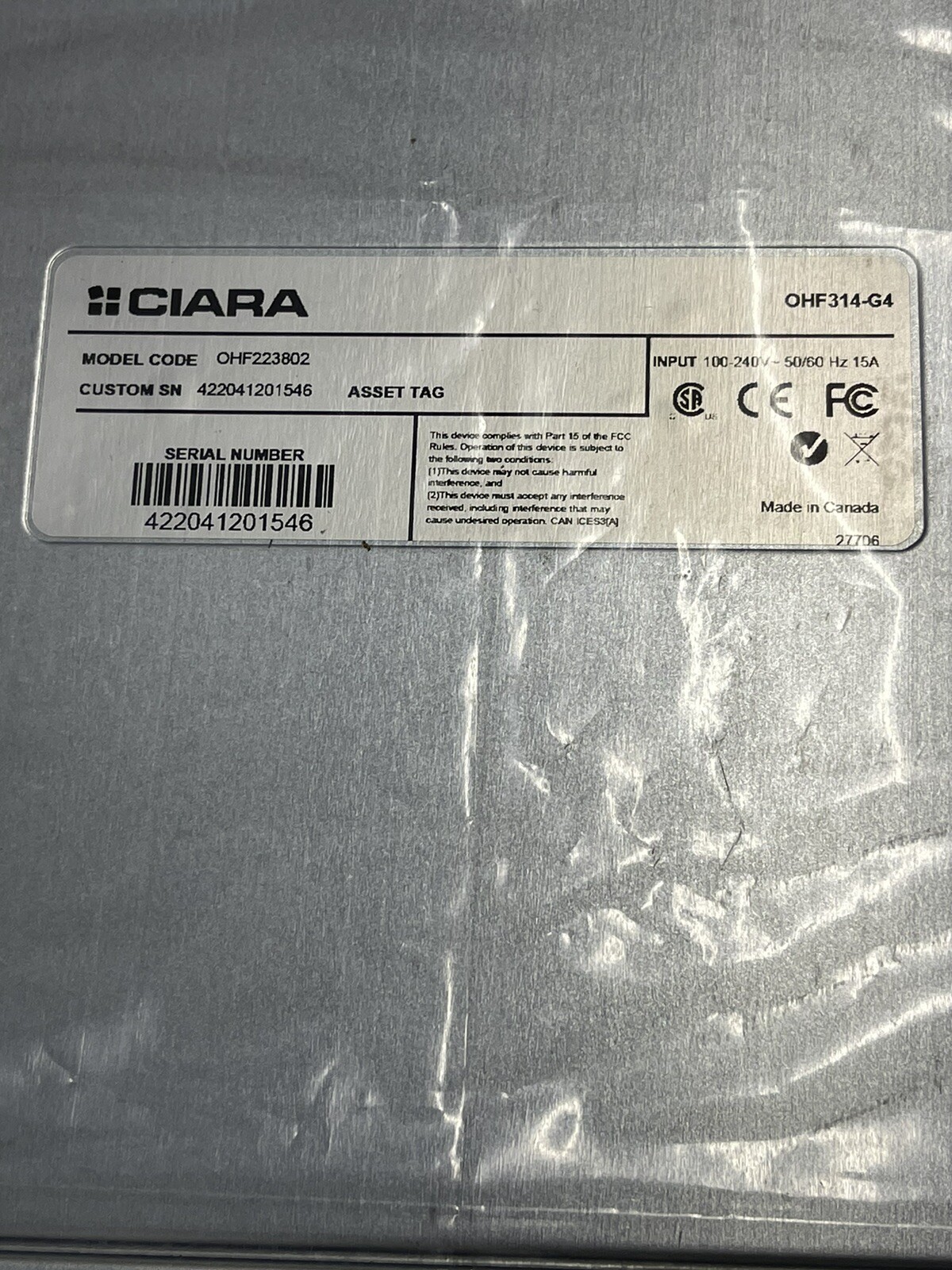 Ciara ORION HE314-G4 High Frequency Server Accelerated Intel® CoreTM i9 ...
