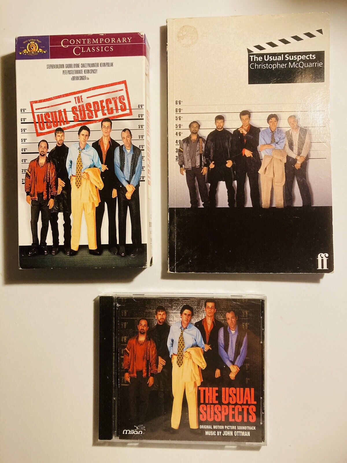 THE USUAL SUSPECTS 1995 film VHS & SCREENPLAY & Soundtrack Lot of 3 | eBay