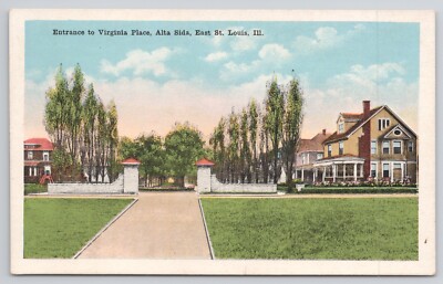 Postcard Entrance to Virginia Place Alta Sida East St Louis Illinois | eBay