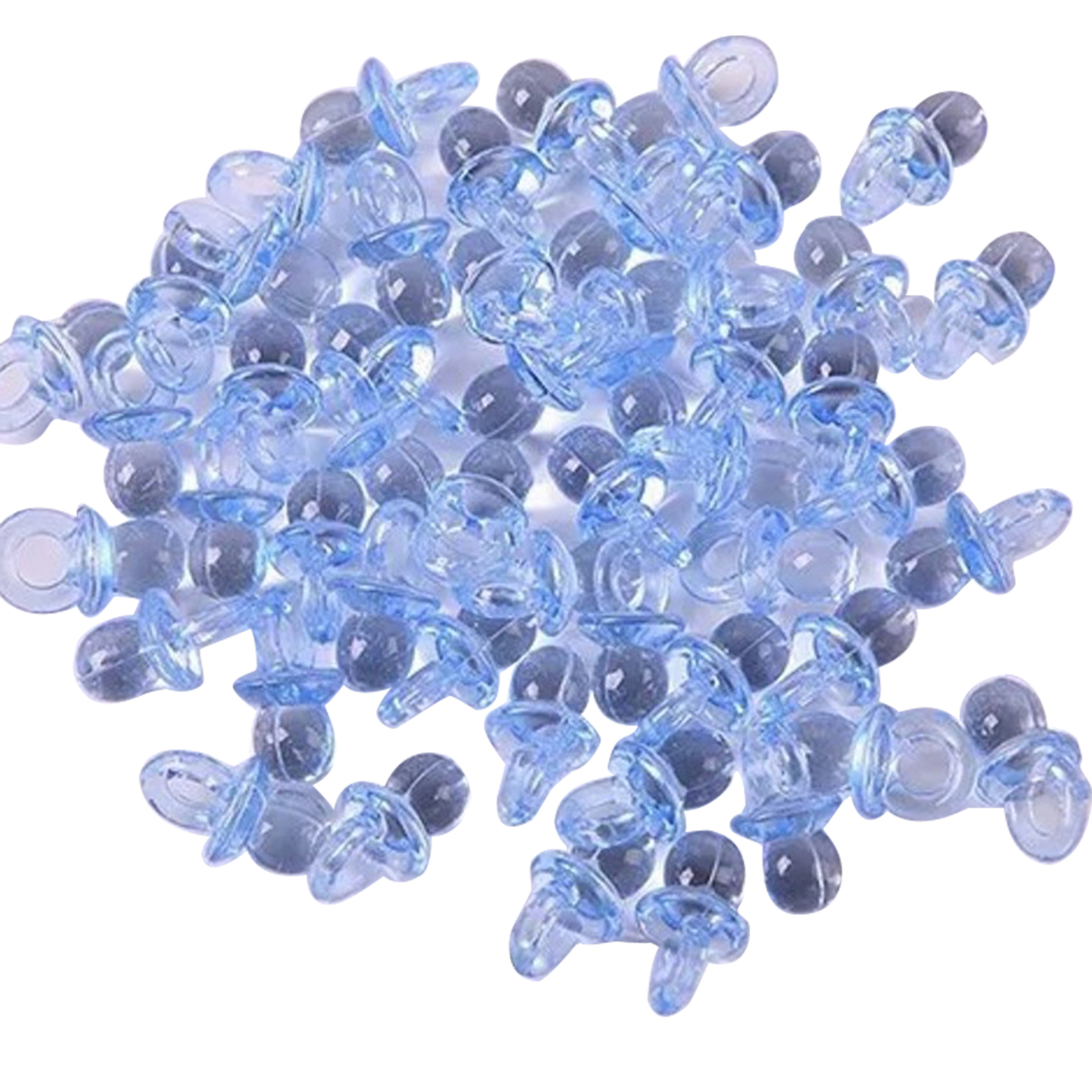50pcs Pink Mini Pacifiers Baby Girl Boy Nipple Shower Party Favor Cake ...
