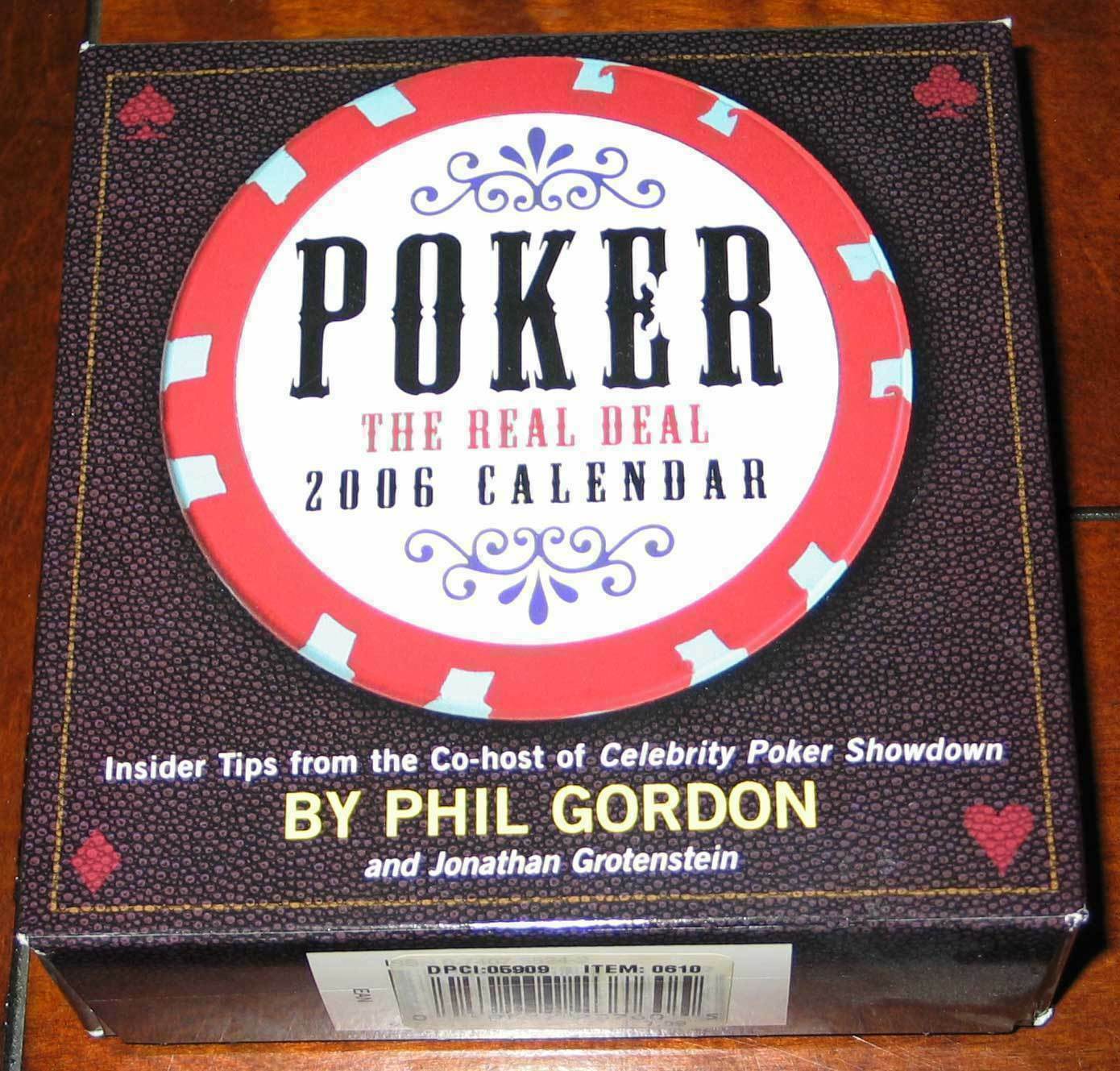 Phil Gordon Poker Real Deal 2006 365 Tips of day Calendar NEW NIP | eBay