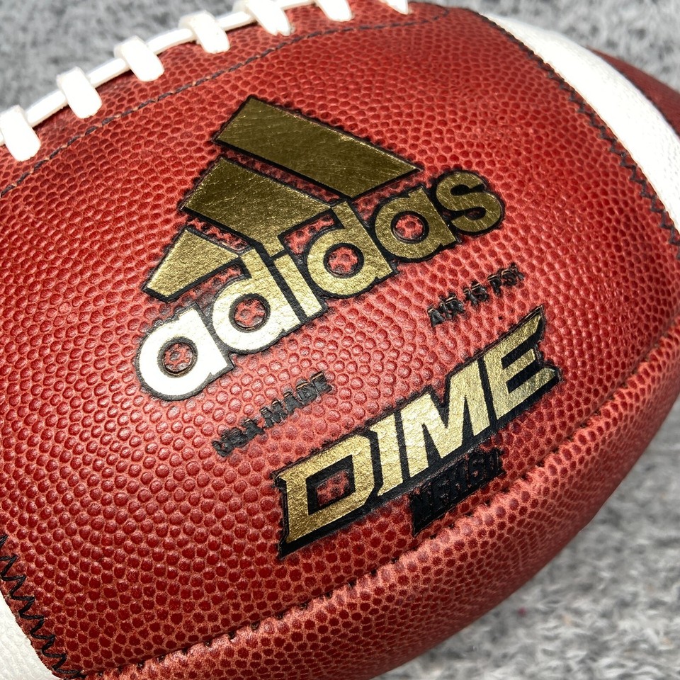Adidas Dime NCAA Official Sized Leather Football Made In USA | eBay