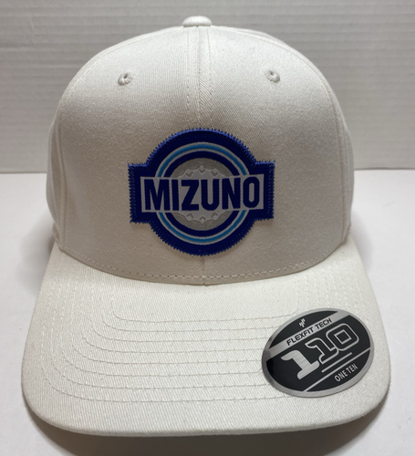Mizuno White Adjustable Snapback Hat Patch Logo NWOT | eBay