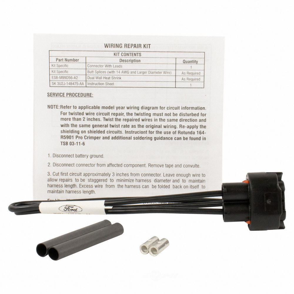 Engine Cooling Fan Motor Connector Motorcraft fits 14-19 Ford Fiesta 1 ...