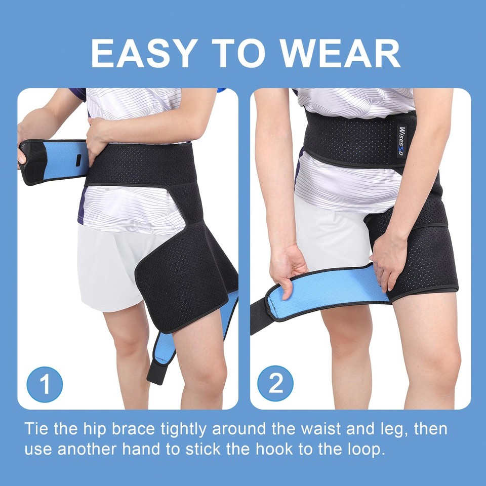 Hip Brace for Sciatica, Hip Flexor Compression Wrap for Sciatica Pain ...