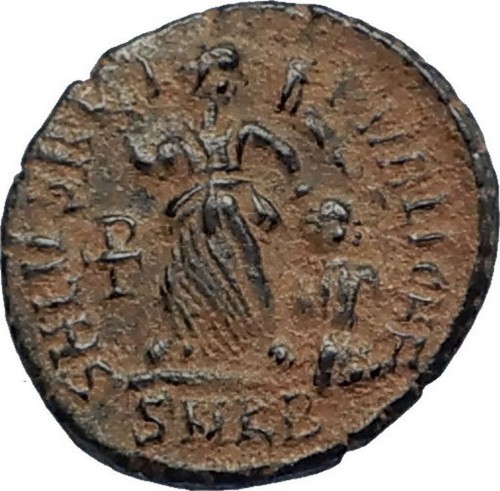 VALENTINIAN II Ancient 388AD Antioch Roman Coin Staurogram VICTORY ...