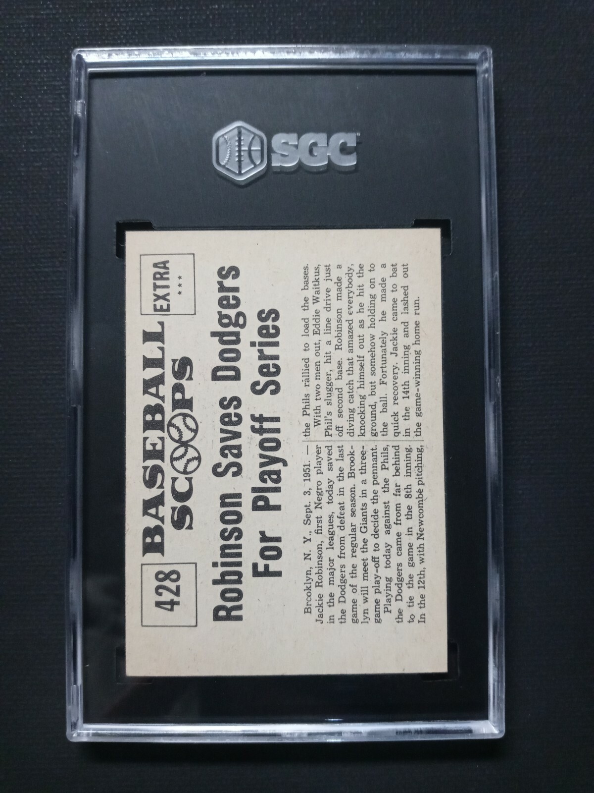 1961 Nu-Cards Baseball Scoops - #428 Jackie Robinson for sale online | eBay