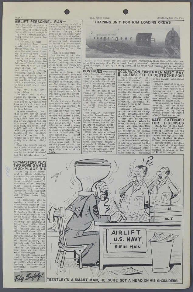 1949 COMBINED AIRLIFT TASK FORCE TIMES Military Newspaper VOL III NO ...