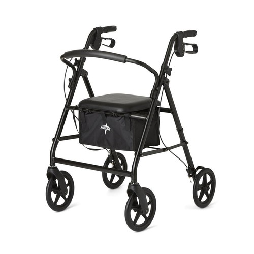 Guardian Walker/Rollator with 6 inch wheels brakes seat and basket ...