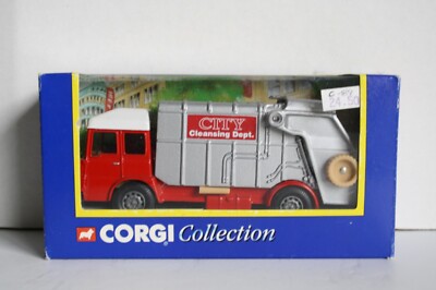 Vintage CORGI #58601 "City Cleaning Dept." Refuse Truck Red/Silver ...