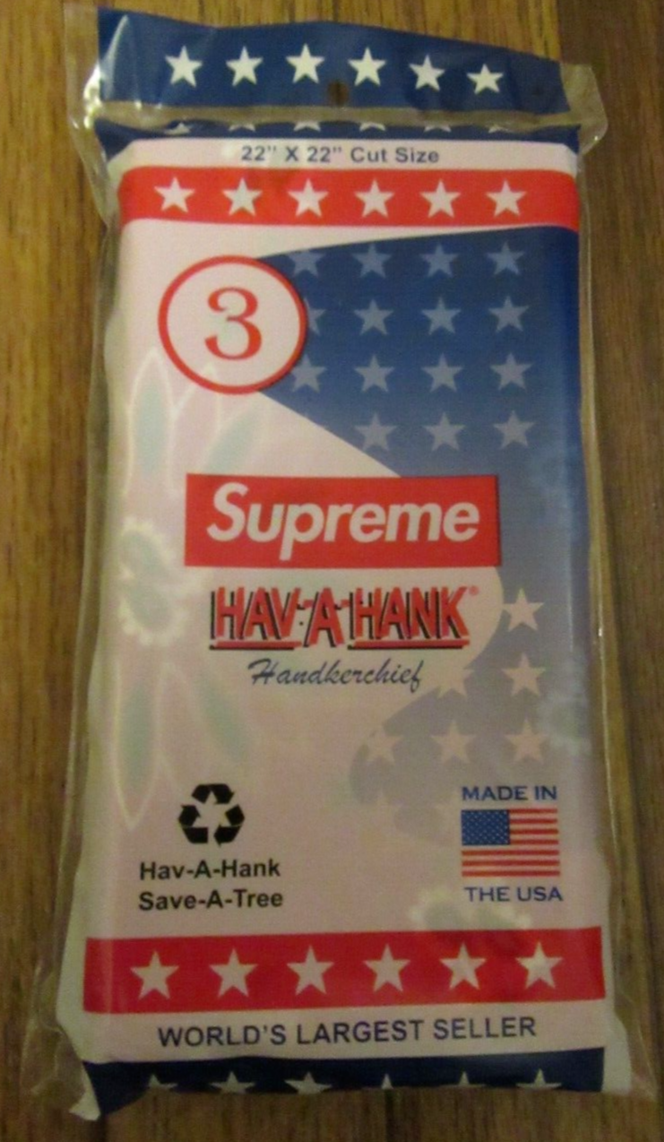 Supreme Hav-A-Hank Bandanas (Pack of 3) Red Blue Black SS24 Brand New ...
