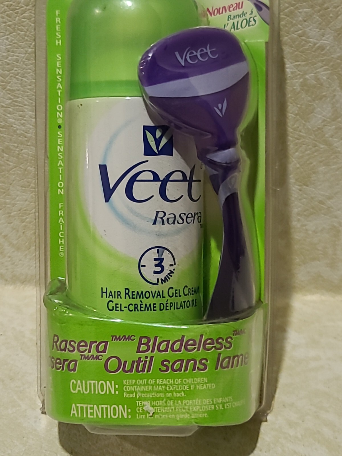 VEET Rasera Bladeless Razor Kit Hair Removal GEL Cream for sale online ...