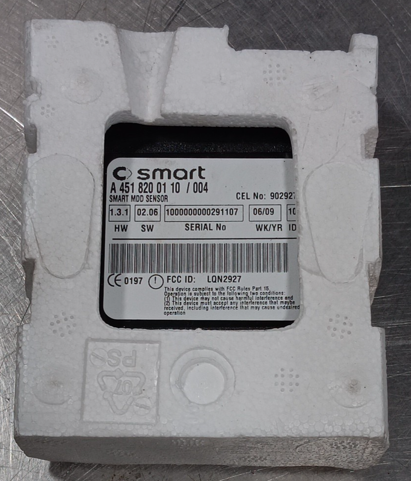 SMART FOR TWO 2009 W451 SMART SENSOR MOTION SECURITY MODULE A 451 820 ...