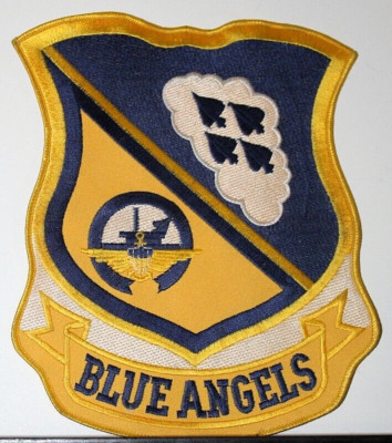 US Navy Blue Angels Flight Team Full Colored Large Sized Patch Insignia ...