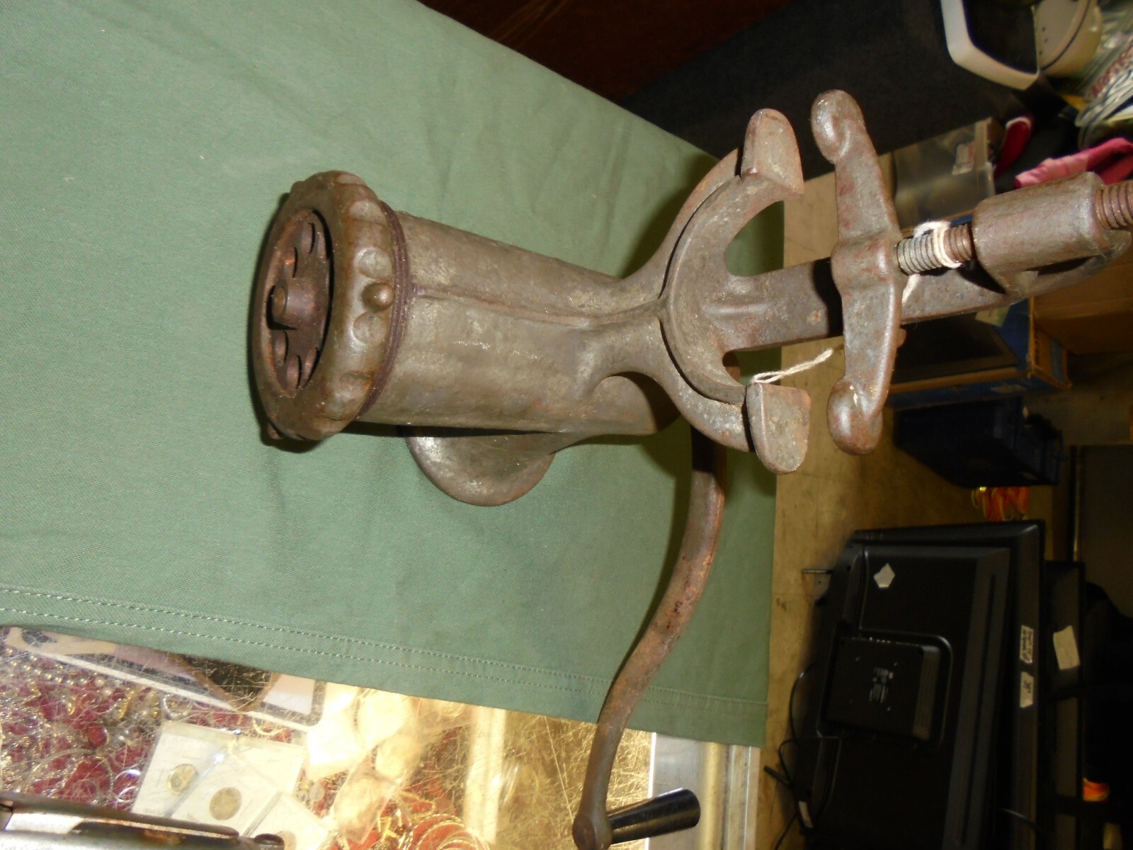 VINTAGE CHOP-RITE TINNED MEAT GRINDER #10 CAST IRON | eBay