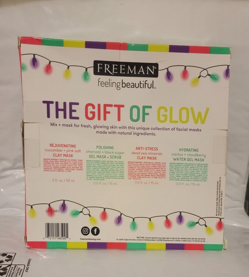 Freeman The Gift of Glow 5 Piece Mix & Mask Kit for Fresh Glowing Skin ...