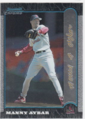 1999 Bowman Chrome Gold Manny Aybar SP #83 Cardinals | eBay