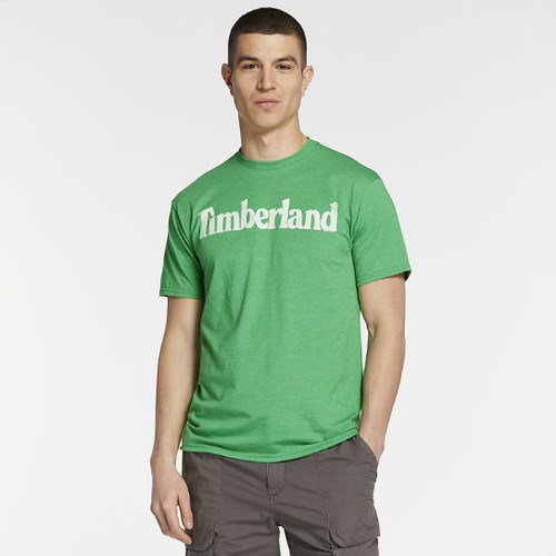 NWT Timberland Men's Faded Linear Logo Short Sleeve Crew Neck T-Shirt ...