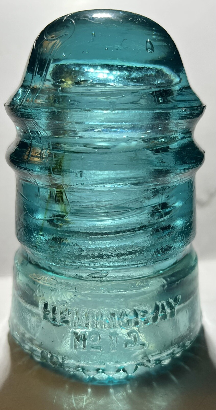 VINTAGE GLASS INSULATOR/HEMINGRAY-No.12,BLUE GLASS,PATENT MAY 2 1893 | eBay